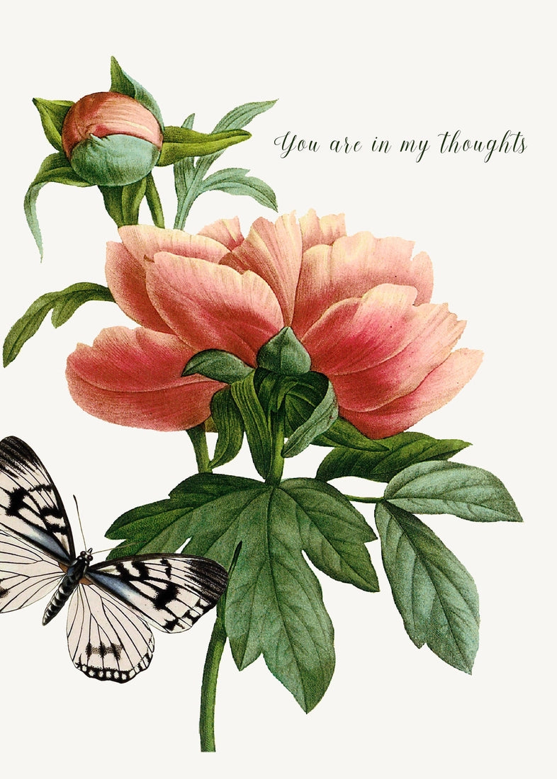 You are in my thoughts Card - P Flynn Design